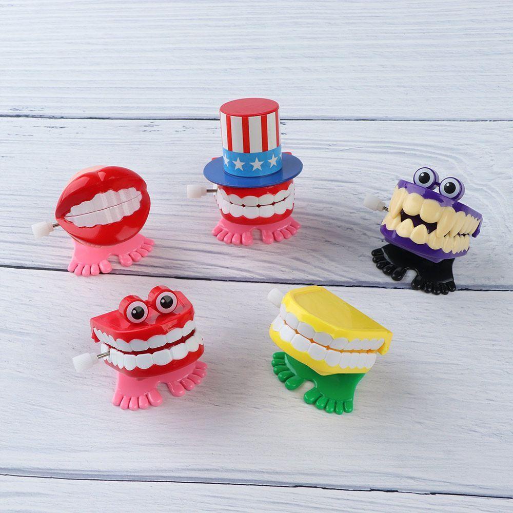 CORDELL Gifts Clockwork Toy Mini Walking Teeth Shape Wind Up Clockwork ...