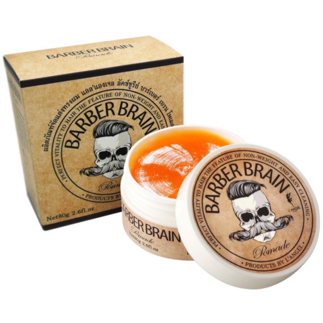 Barber Brain Pomade แต่งทรงผมสไตล์วินเทจ มันเงา (ตัดฝาบนกล่อง) | Shopee ...