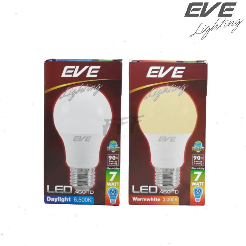 EVE หลอด LED E27 รุ่น A60 TD 5W 7W 9W 11W 13W ยี่ห้อ EVE - forfaifa - ThaiPick