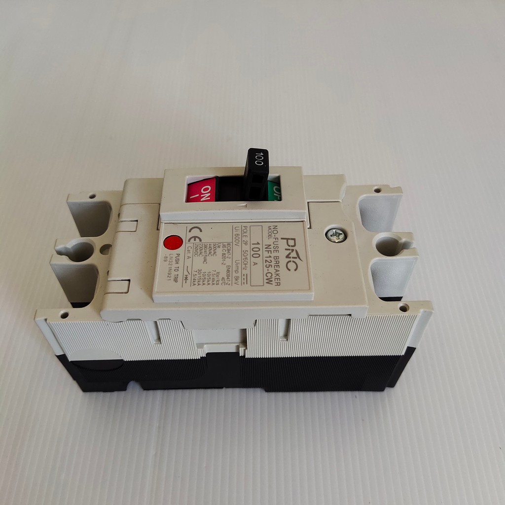 MODELNF125CW 2POLE BREAKER MCCB เบรกเกอร์ กระแสไฟ80A100A 125A AC220V ...
