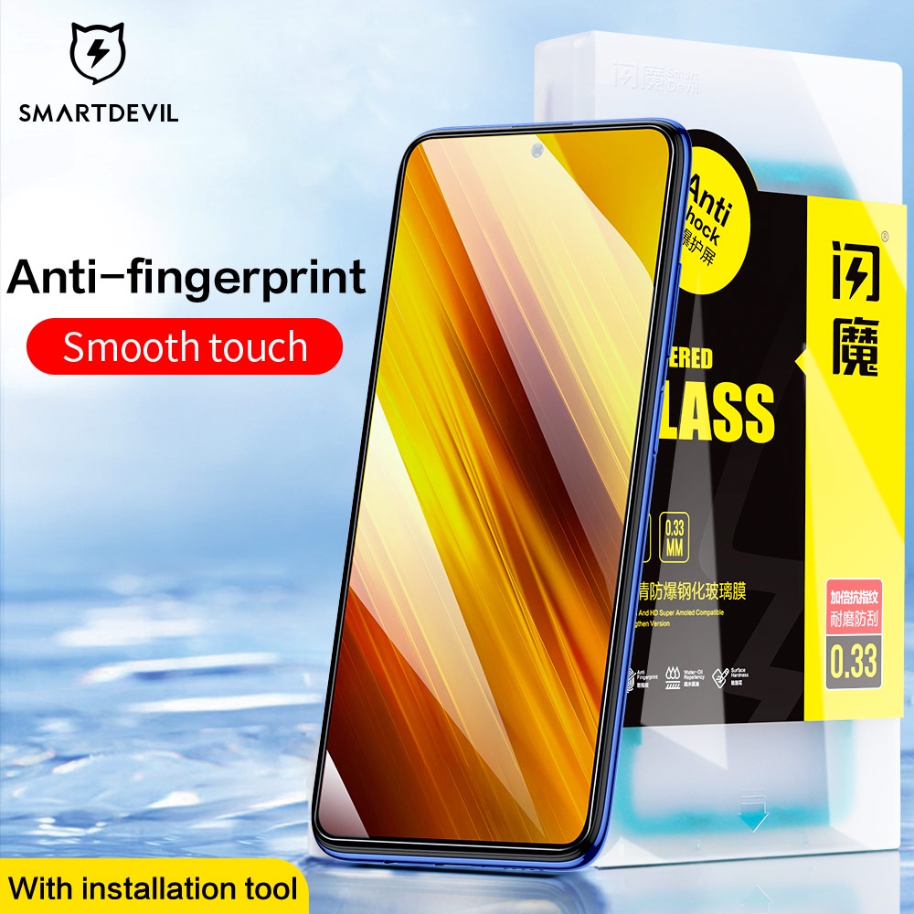 SmartDevil CODรับประกัน 1 เดืยว กระจกนิรภัย ลายปีศาจ สําหรับ Xiaomi POCO M4 Pro X3 Pro POCO F3 ...