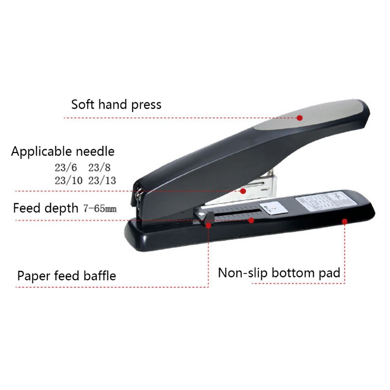 100 Sheets Heavy Duty Stapler Binding Stapling Machine Labor Saving ...