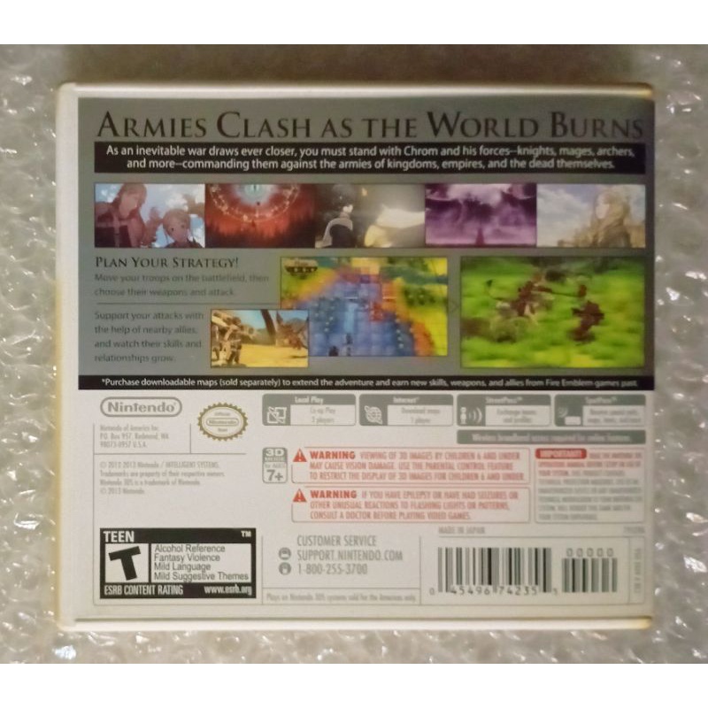 FIRE EMBLEM Awakening โซน US ภาษาอังกฤษ NINTENDO 3DS TURN BASED ...