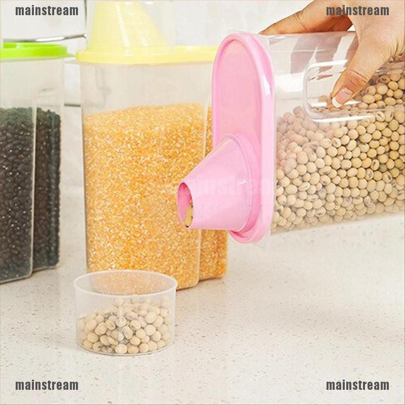 [main] Kitchen Food Cereal Grain Bean Rice Plastic Storage Case ...