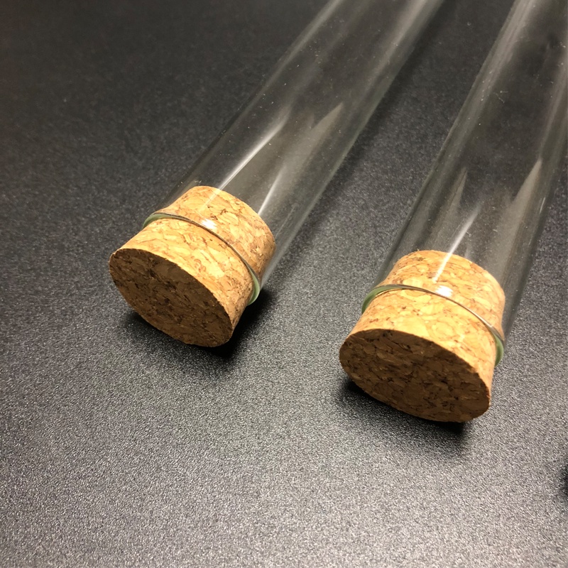 ๑50 ชิ้นแพ็ค 20x200 มม.Lab รอบด้านล่างแก้วหลอดทดสอบ Cork Stopper-ใน ...