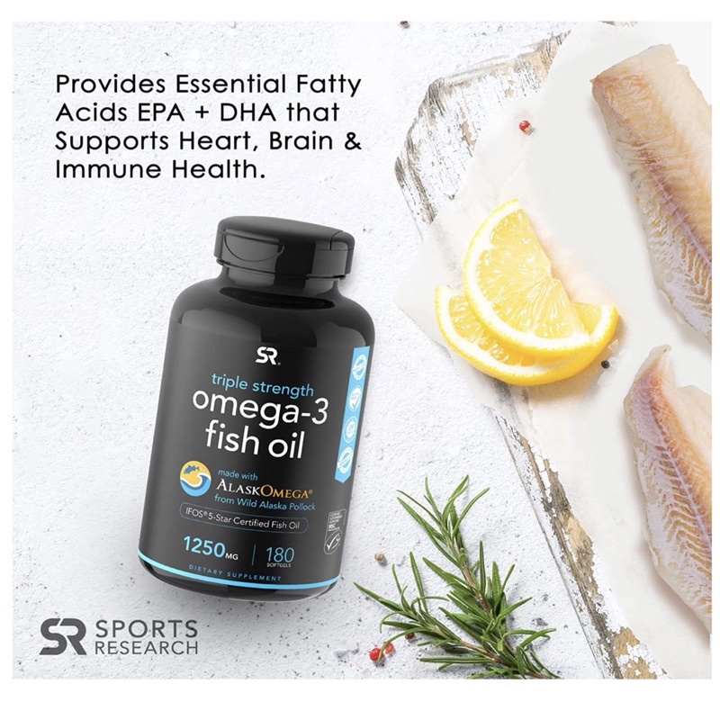 SR Sports Research Omerga-3 Fish Oil 1250mg - vitacircle - ThaiPick