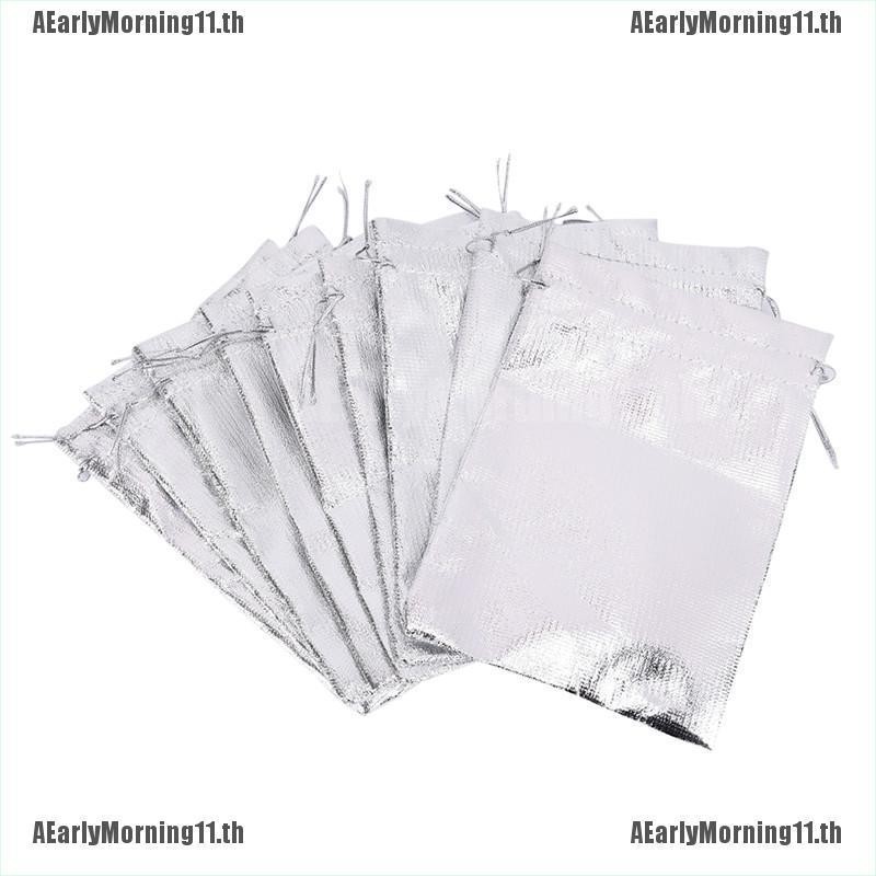 COD[AEarly]10PCS Wedding Drawstring Pattern Organza Party Gift Bags ...