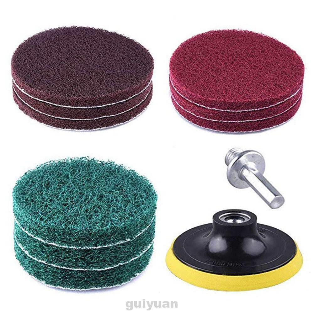 4 Inch Cleaning Kit Electric Drill Power Scrubber Scouring Pad ...