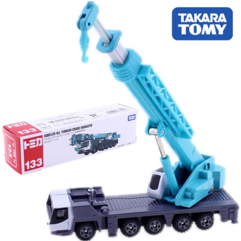 แท้ 100% จากญี่ปุ่น โมเดล รถเครน Takara Tomy Tomica No.133 Kobelco All Terrain Crane KMG5220 ...