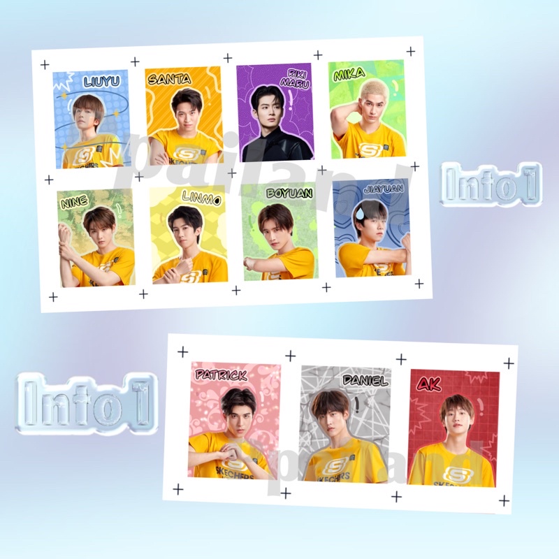 [INTO1] Id photo into1 หลิวอวี่,ซานตะ,ริกิ,มิกะ,นาย,หลินโม่,ป๋อหย่วน,เจ ...