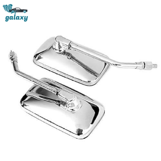Motorcycle Chrome Rearview Side Mirrors Fashional Cool Square Shape ...
