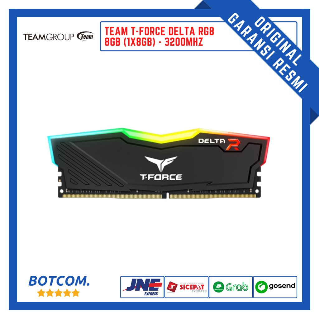 แกะ:Team TForce Delta Rgb Tf3D48G3200Hc16F01 Black | 8gb Ddr4 8gb 1x8gb ...