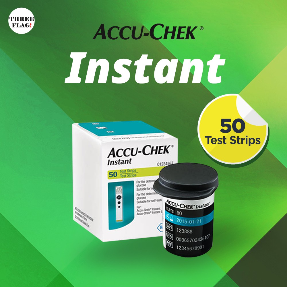 Accu-Chek Instant Test Strips 50s(Expire Date : Feb 2022) V2ln | Shopee ...