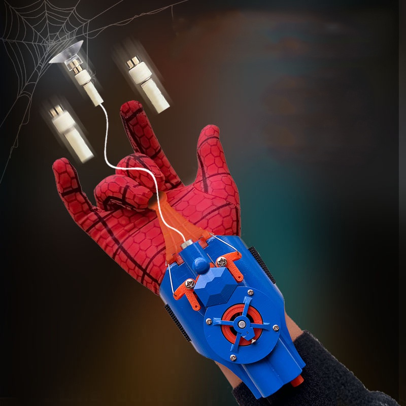wSpiderman Web Shooters Wrist Launcher Device Spider Man Peter Spider ...