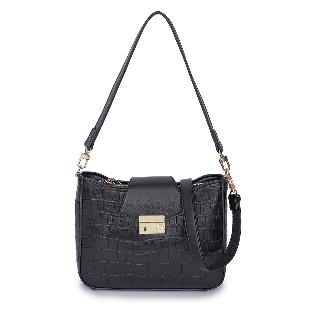 กระเป๋าสะพายไหล่ En-Ji Shin Ye สีดํา 3nvh - xizi19ggwv - ThaiPick