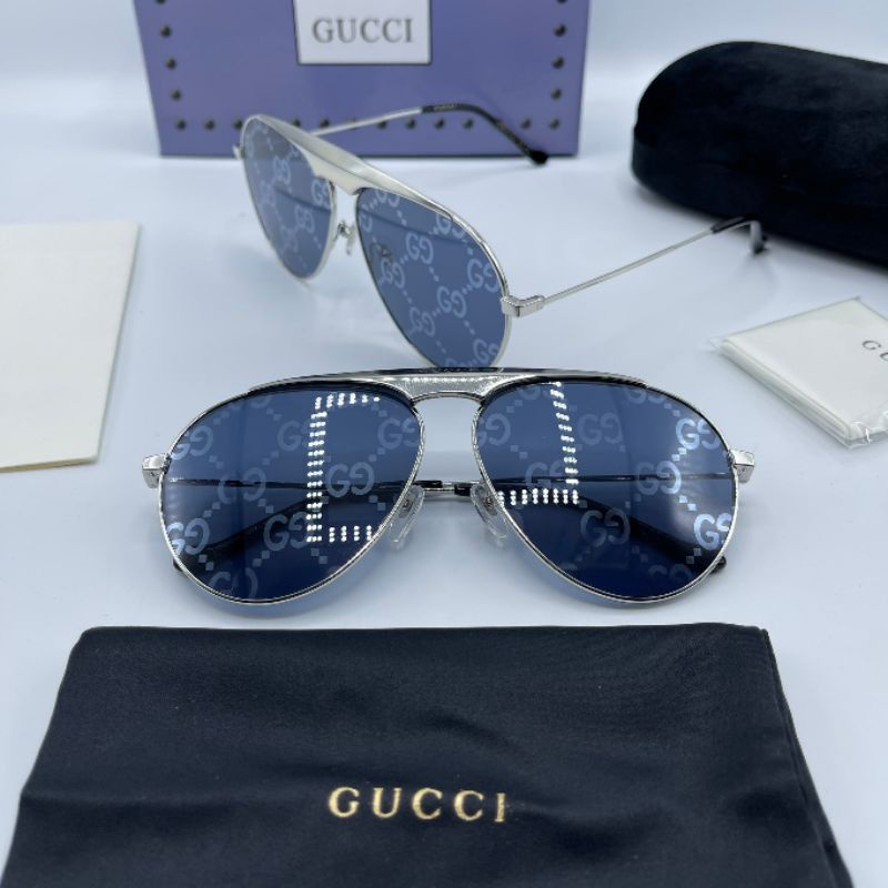 Gucci aviator sunglasses with GG blue lenses - share_shoppp - ThaiPick