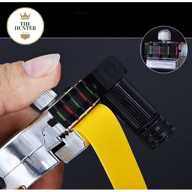 ส่งไวจากไทย หนังสติ๊กเลเซอร์ หนังสติ๊กจีน นำเข้า ขายดี HT-072 รุ่น ด้ามสี ABS ยางแบน ลูกเหล็ก 8 ...