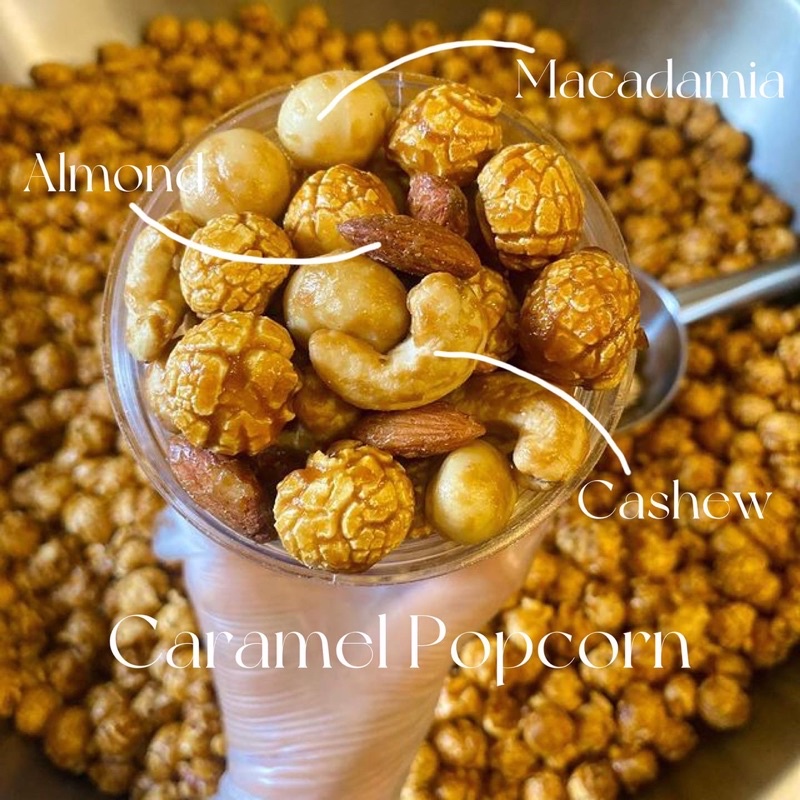 Caramel Popcorn Mixed Nuts (800ml) คาราเมลป๊อปคอร์น แมคคาเดเมีย อัลมอน ...