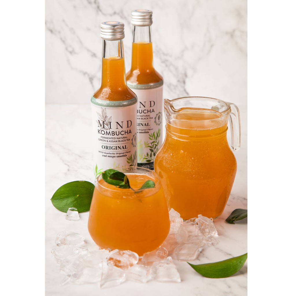 MIND Kombucha (Official) 7 ขวด รสออริจินัล สูตรไม่มีน้ำตาล 0 cal (250ML ...