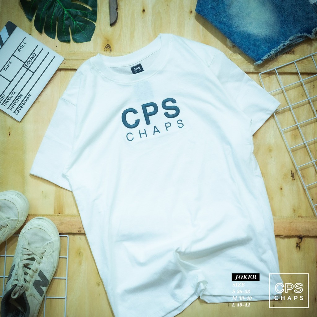 No.40เสื้อยืดแขนสั้นCPS Cotton100 CPSCHAPปักนูน งานปักงานป้าย - ladyluckshop - ThaiPick