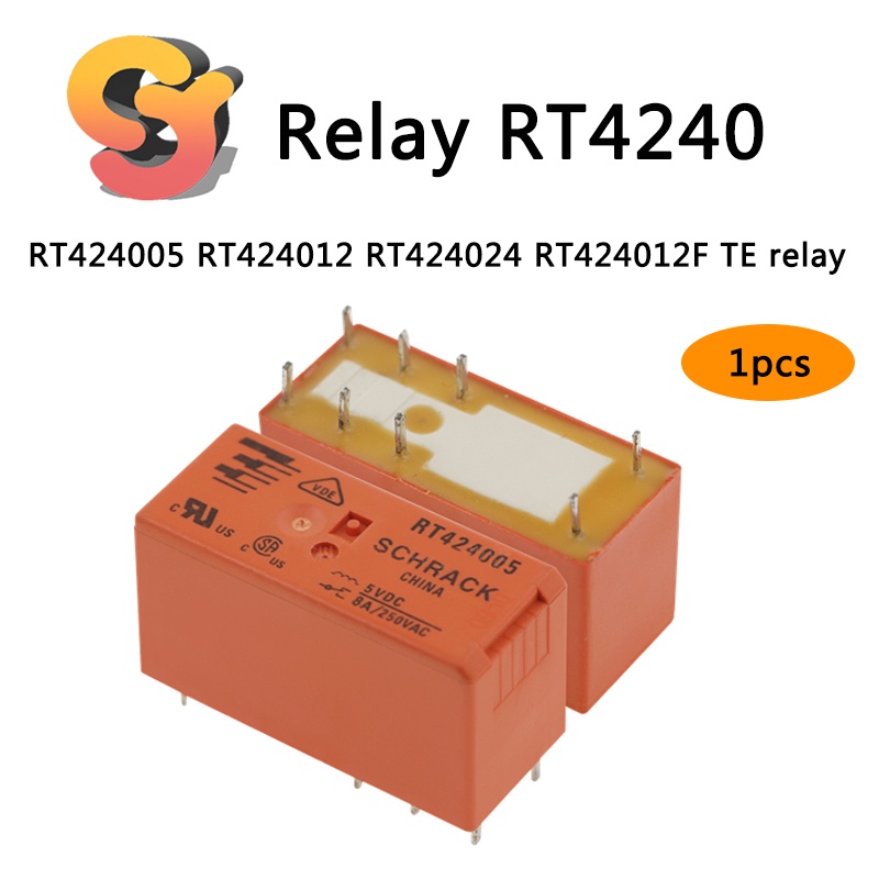 [พร้อมส่ง] รีเลย์ RT4240 8-Pin RT424005 Rt424012 Rt424024 รีเลย์ 8A ปิด ...