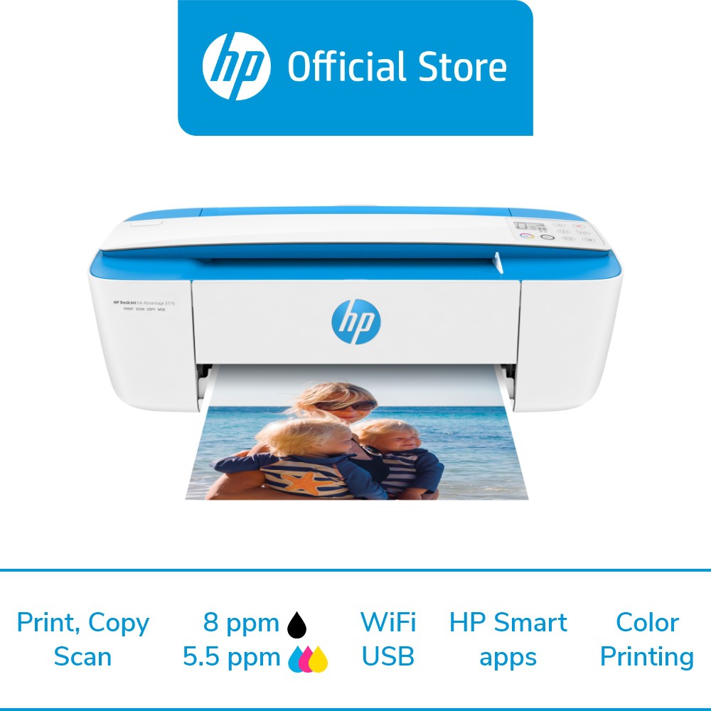 เครื่องปริ้น HP รุ่น DeskJet Ink Advantage 3777 All in One Printer ป ...