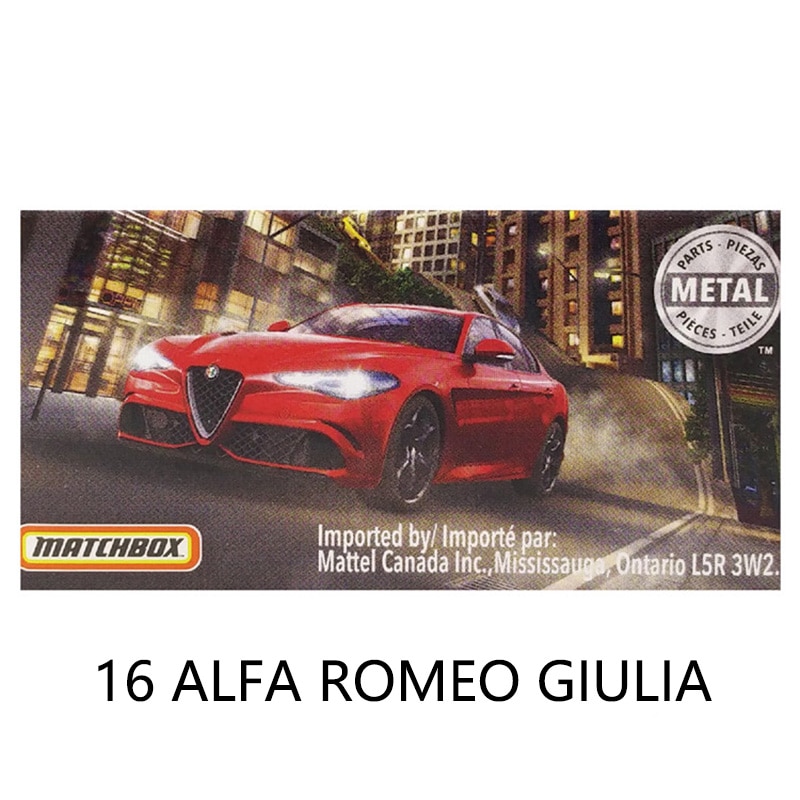 2020 Matchbox 164 Car 16 ALFA ROMEO GIULIA Collector Edition Metal ...