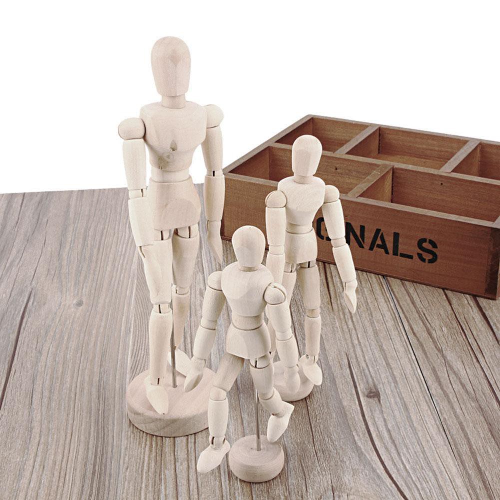 WF Movable Handmade Wooden Limbs Human Figure Model Artist Sketch Draw ...