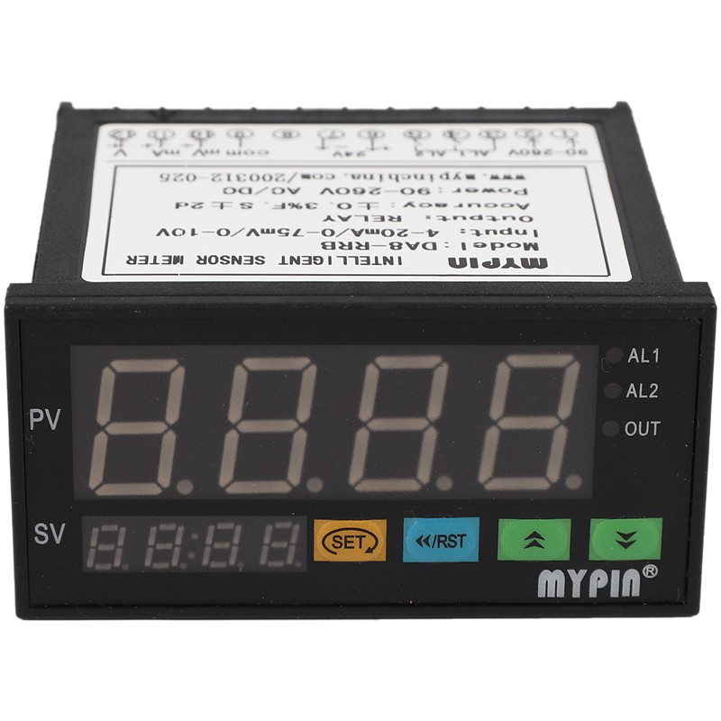 Mypin เครื่องวัดอุณหภูมิดิจิตอล 0-75 Mv 4-20 Ma 0-10 V 2 Relay Alarm ...