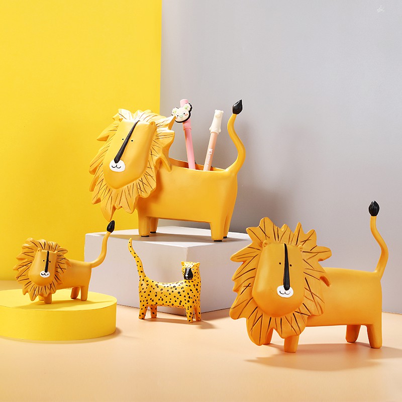 African forest cute creative animal decorations home desktop office ...