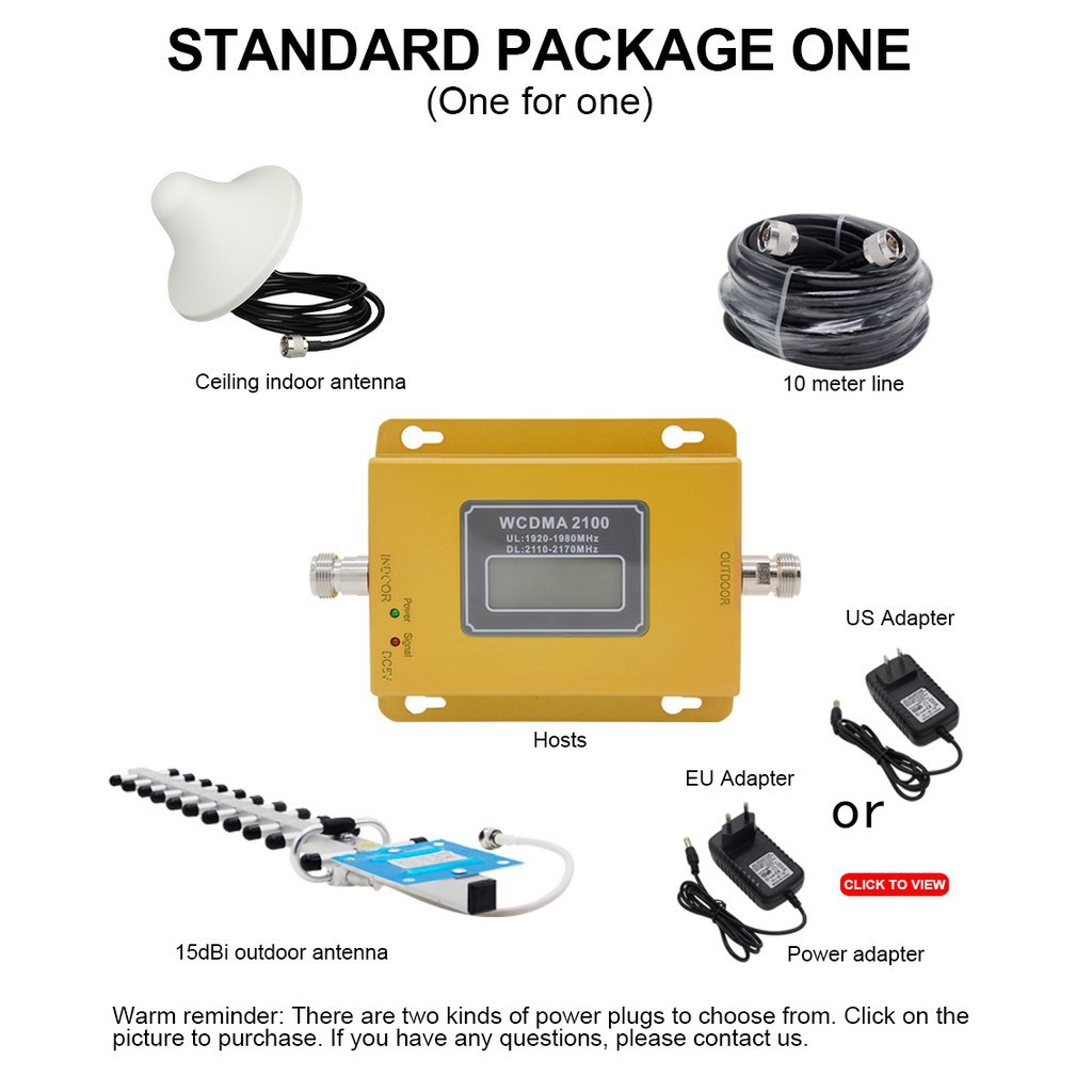 B1 3G 2100MHz UMTS Cell phone signal booster repeater yagi ceiling ...