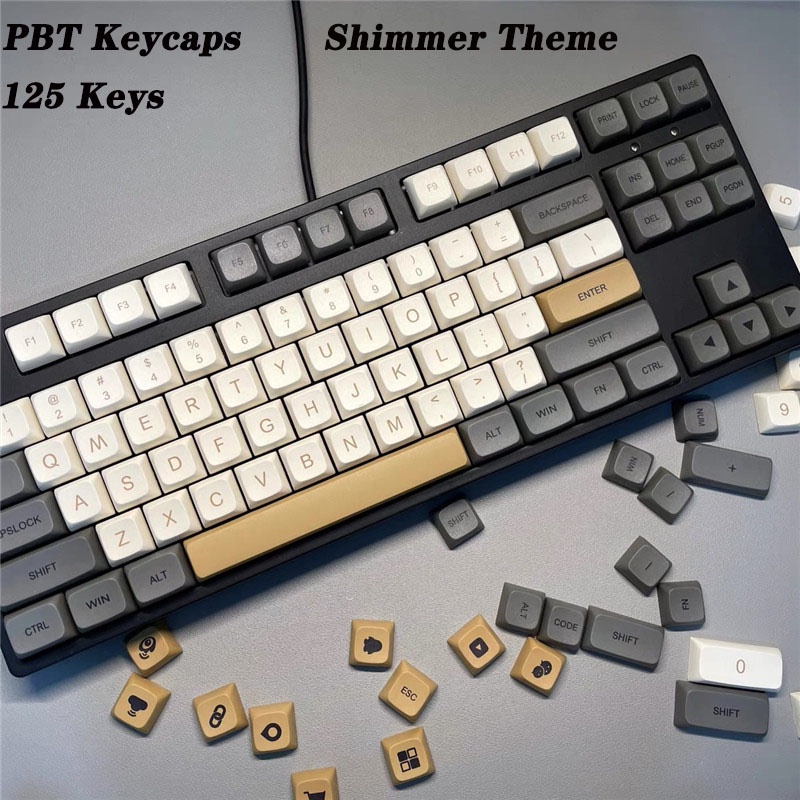 Xda Profile Pbt Keycap Shimmer Theme Gamer Mechanical Keyboard 104 108 ...