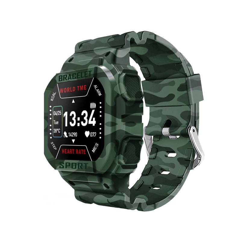 ♩New Casio-style smart bracelet Bluetooth step heart rate blood ...