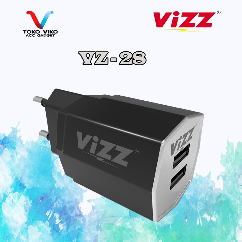 ที่ชาร์จไฟ Vz - 28 Vizz แบบ Dual พอร์ตชาร์จอย่างรวดเร็ว 2.1 A ...