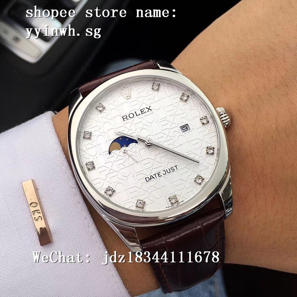 Rolex Datejust Sun Moon Star Series ผู้ชายนาฬิกากลไกในตัวนำเข้า 821A ...