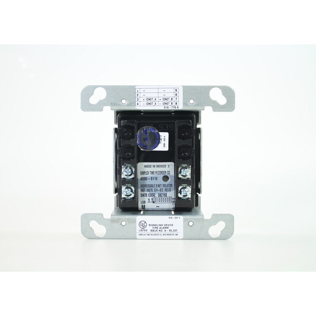 4090-9116 SIMPLEX Addressable IDNet Isolator Installation Instructions ...