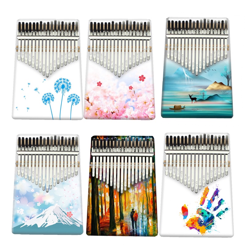 Gecko Kalimba 17 Key Thumb Piano Mbira Kalimba Instrument With Tune ...