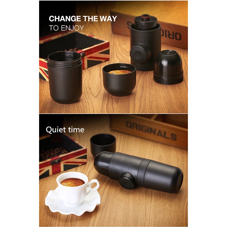 Hand coffee Portable coffee machine Handheld Mini machine pressed ...