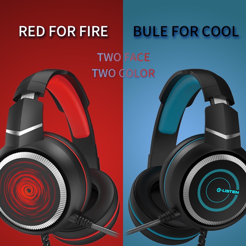 ♟♛ New G6 Gaming Headset - LED Light - with Mic - Headphone Gaming ...