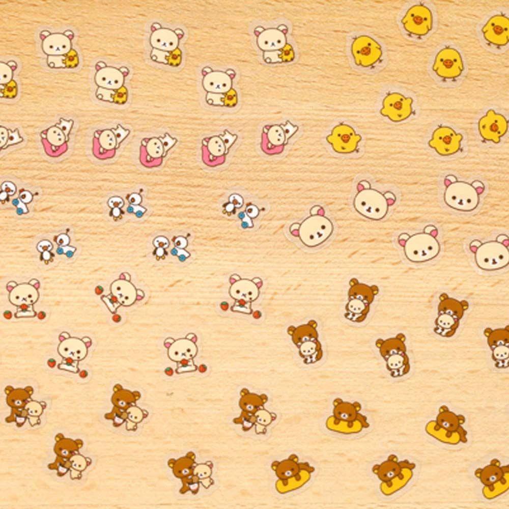 KENTON Cute Rilakkuma Stickers Album Cartoon Stickers Bear Stickers ...
