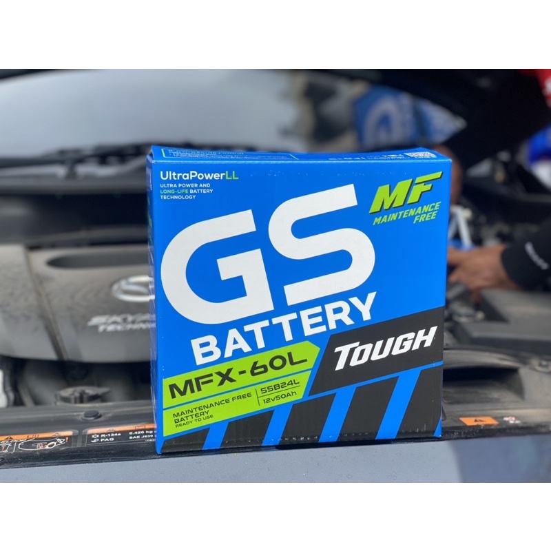 แบตเตอรี่รถยนต์ MFX60 MF ค่าย GS Battery 50ah ของผลิตปี66 - mxgiiz - ThaiPick