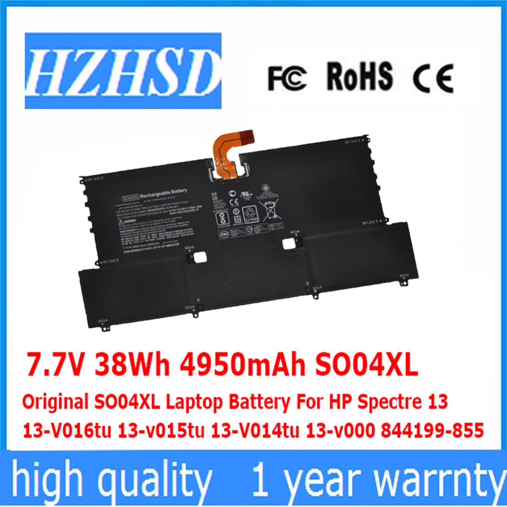 7.7V 38Wh 4950mAh SO04XL Original SO04XL Laptop Battery For HP Spectre ...