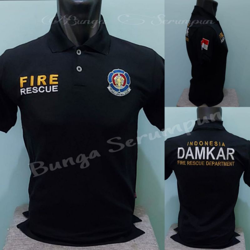 เสื้อโปโลคอปก Damkar เครื่องแบบเครื่องแบบ - Damkar - Damkar สําหรับ ...