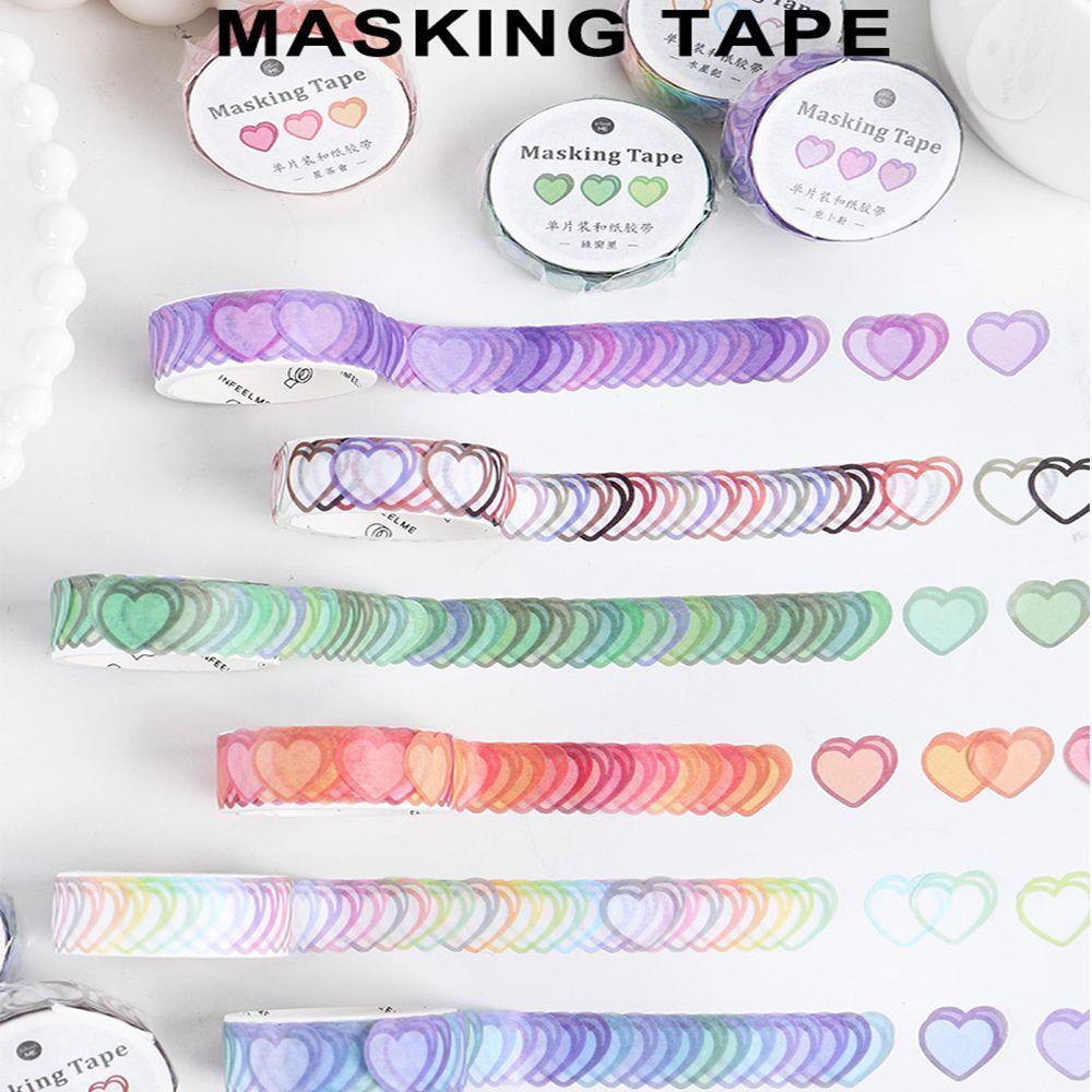 KENTON Creative Heart shape tape Multi-function Label Masking Tape ...