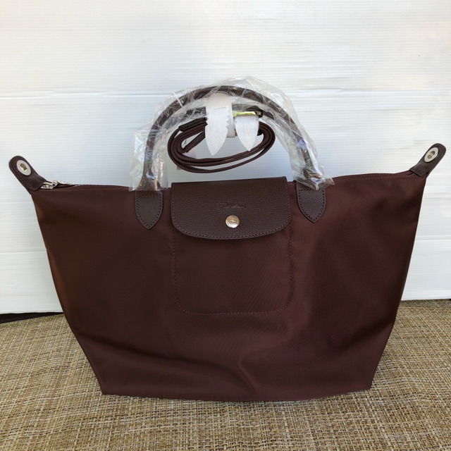 Longchamp Neo M Chocolate Cassis Gris - paopaoshop - ThaiPick