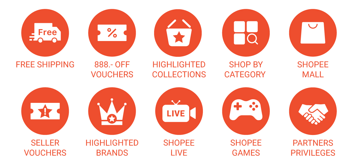 Shopee 8.8 Mega Sale | โปรโมชั่น 8.8 | รับโค้ดส่วนลด 888.-!