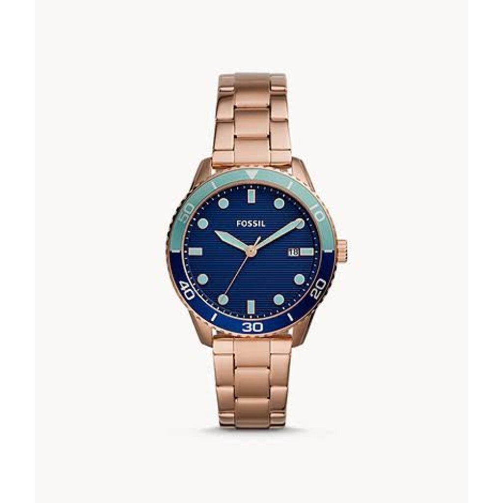 FOSSIL FOSSIL Laney Three-Hand Pastel Pink Stainless Steel Watch BQ3466 ...