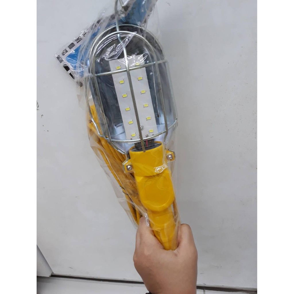 โคมไฟหลอด Led 12 หลอด โคมไฟซ่อมรถ แบบแขวนใช้ไฟบ้าน 220v สายยาว 10