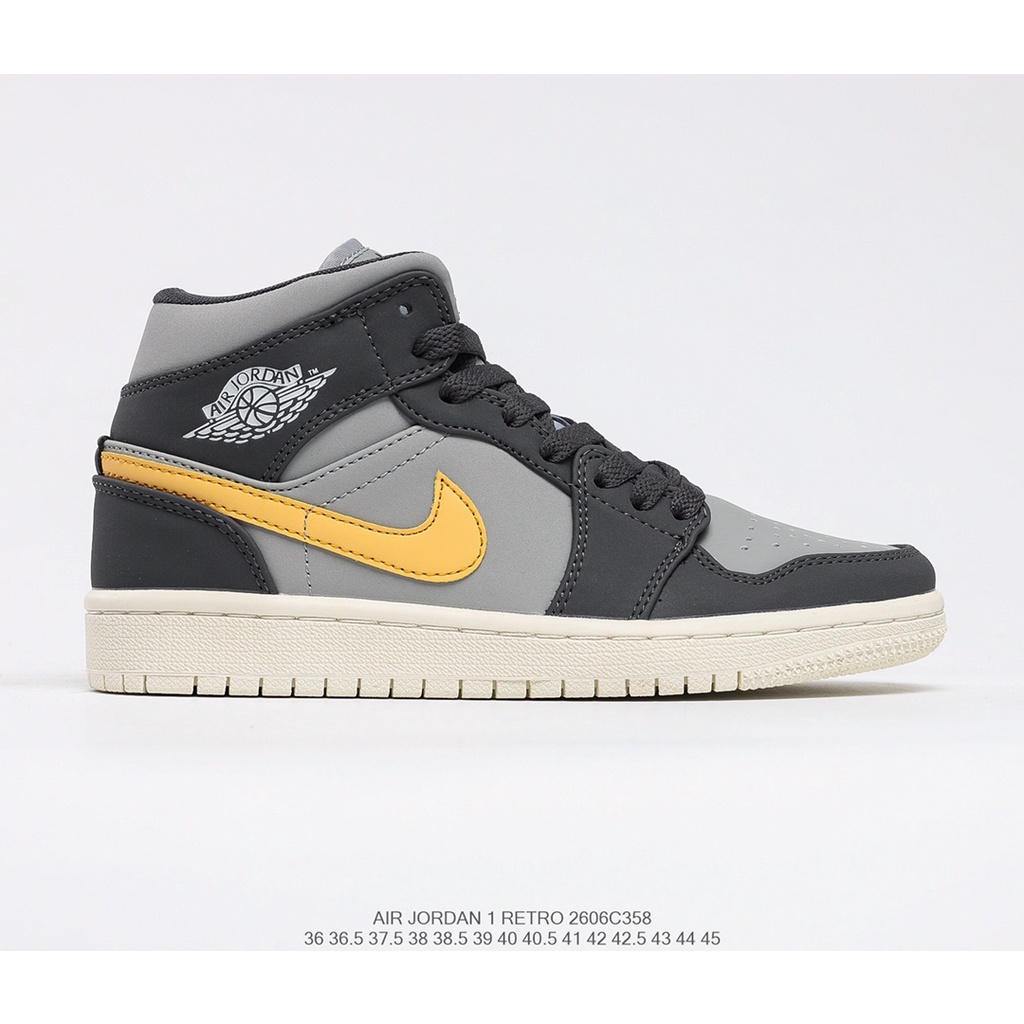Nike Air Jordan 1 Mid AJ1 men's and women's mid-cut sports and durable ...
