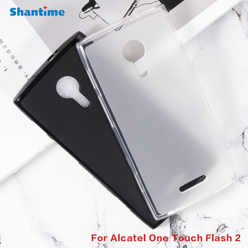 สําหรับ Alcatel One Touch Flash 2 เจลซิลิโคนโทรศัพท์ป้องกันด้านหลังเคส ...